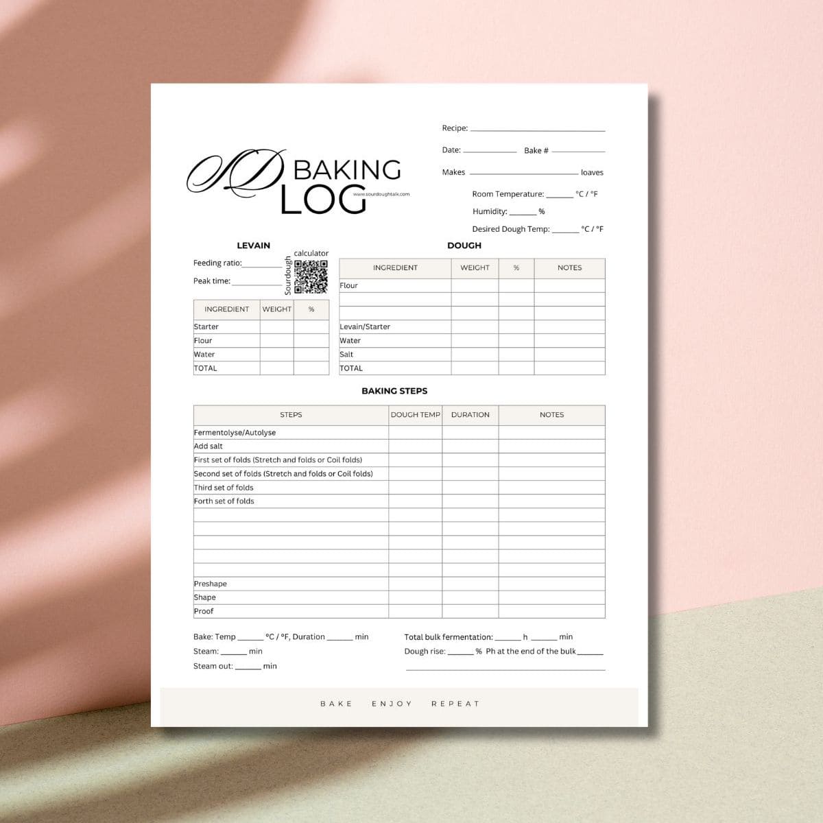 Sourdough Baking Log: How I Track Each Bake (+ Free Download ...